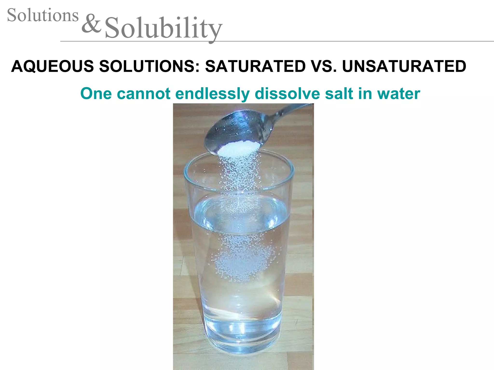 19 solutions and solubility | PPT