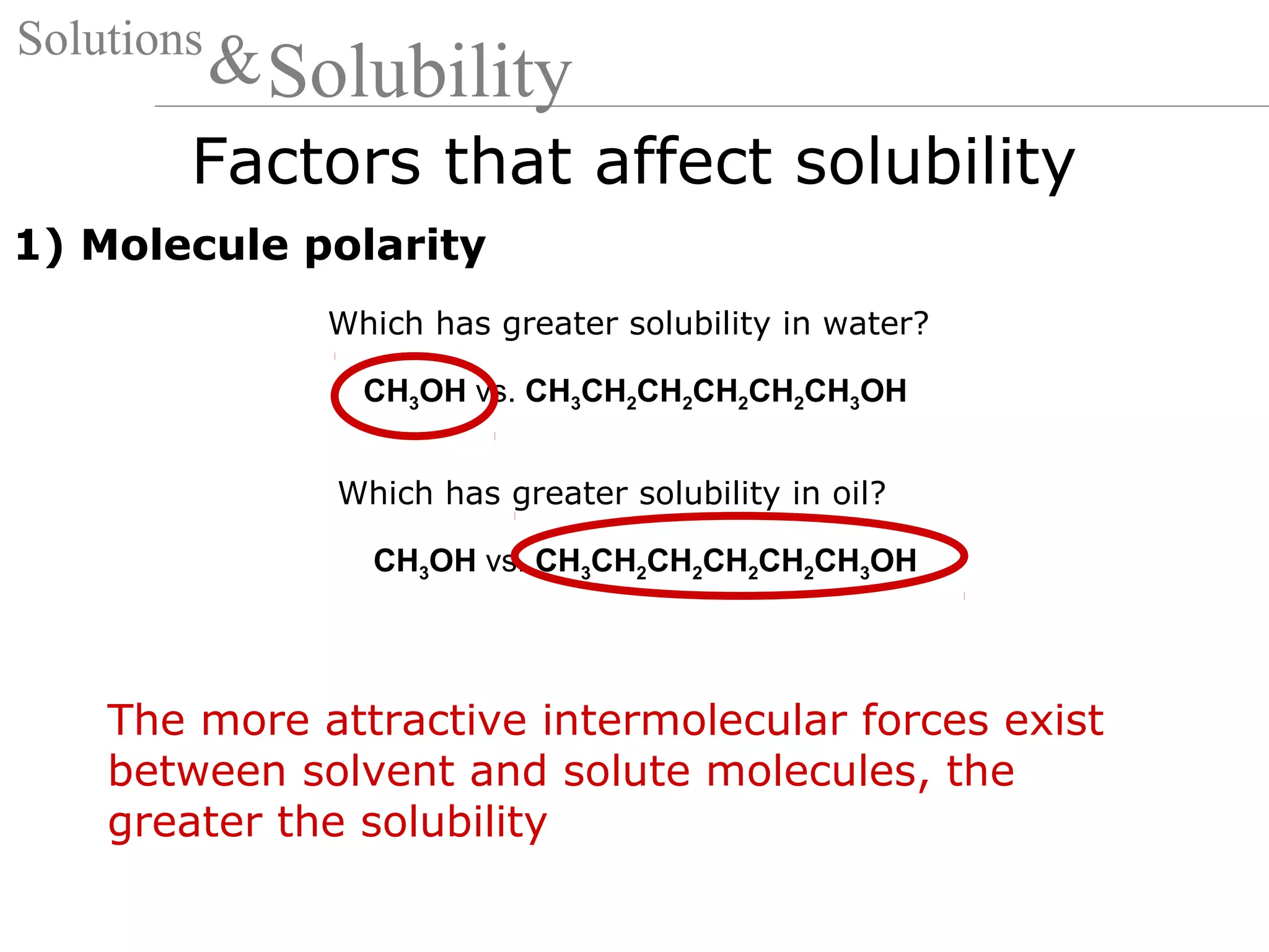 19 solutions and solubility | PPT