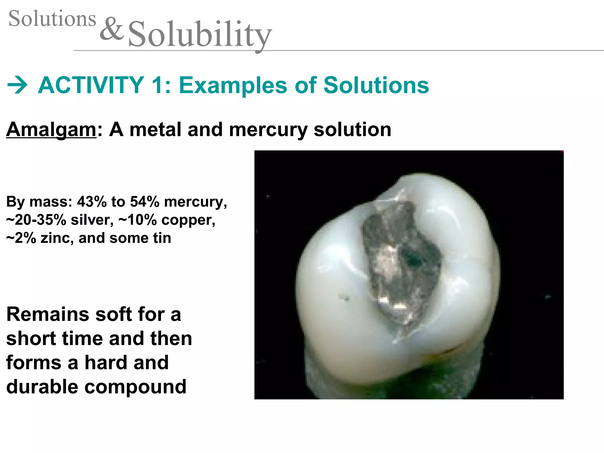 19 solutions and solubility | PPT