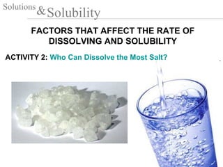 19 solutions and solubility | PPT