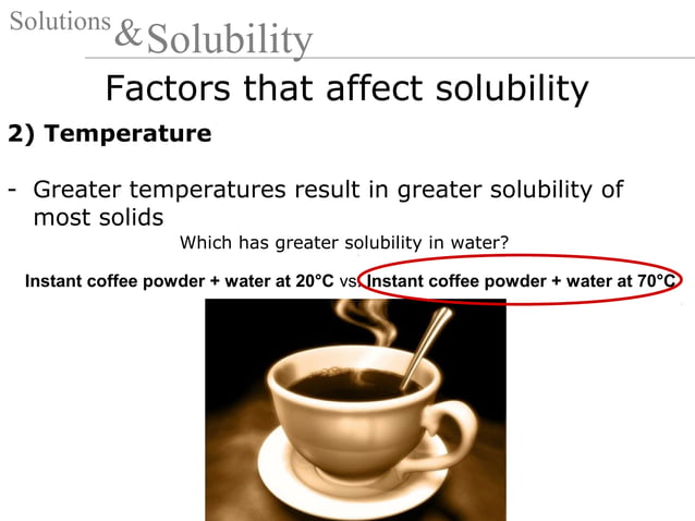 19 solutions and solubility | PPT