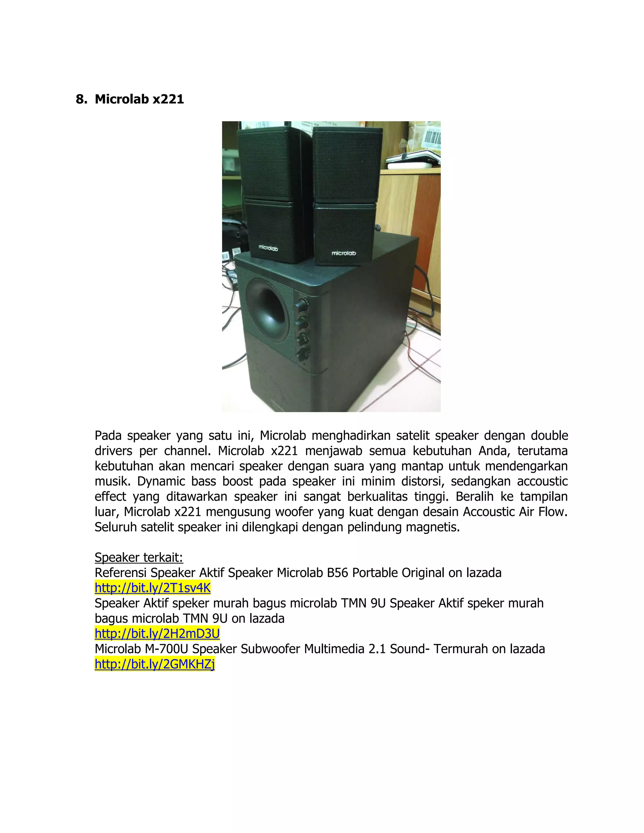 19 speaker aktif terbaik 2019 | PDF