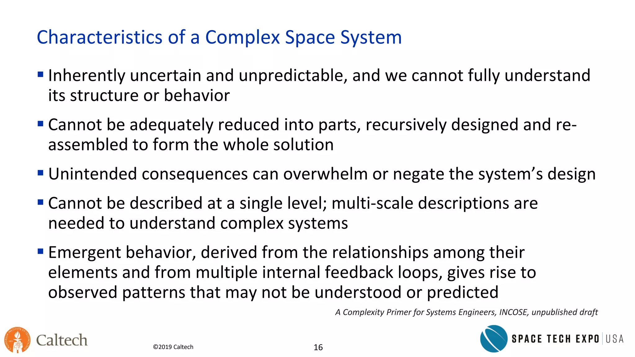 Systems Thinking: Applications to Space Systems | PDF