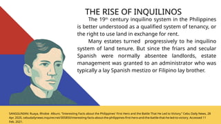 The Philippines in the 19th Century as Rizal's Context | PPTX
