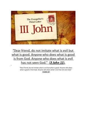 19th april 2016 – The book of 3 John | DOCX | Christianity | Religion ...