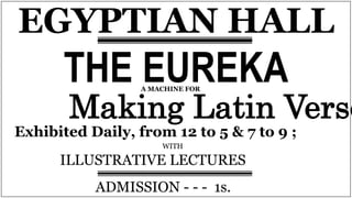 C19th AI: The Latin Verse Machine | PPTX