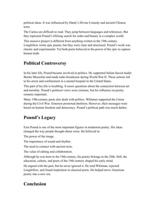 19th Century American Poet Ezra Pound.docx