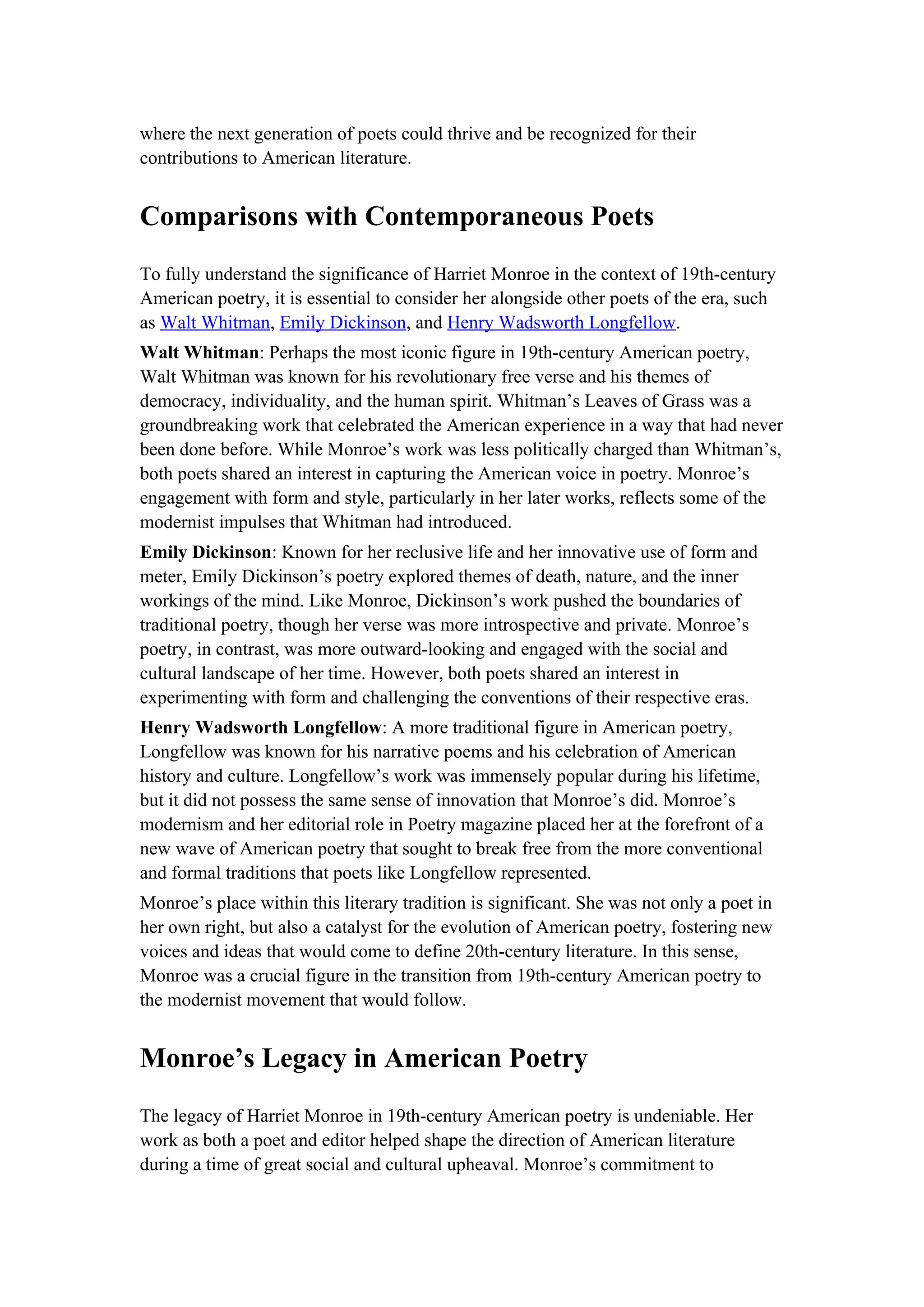 19th Century American poet Harriet Monroe.docx