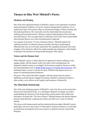 19th Century American poet Silas Weir Mitchell.docx