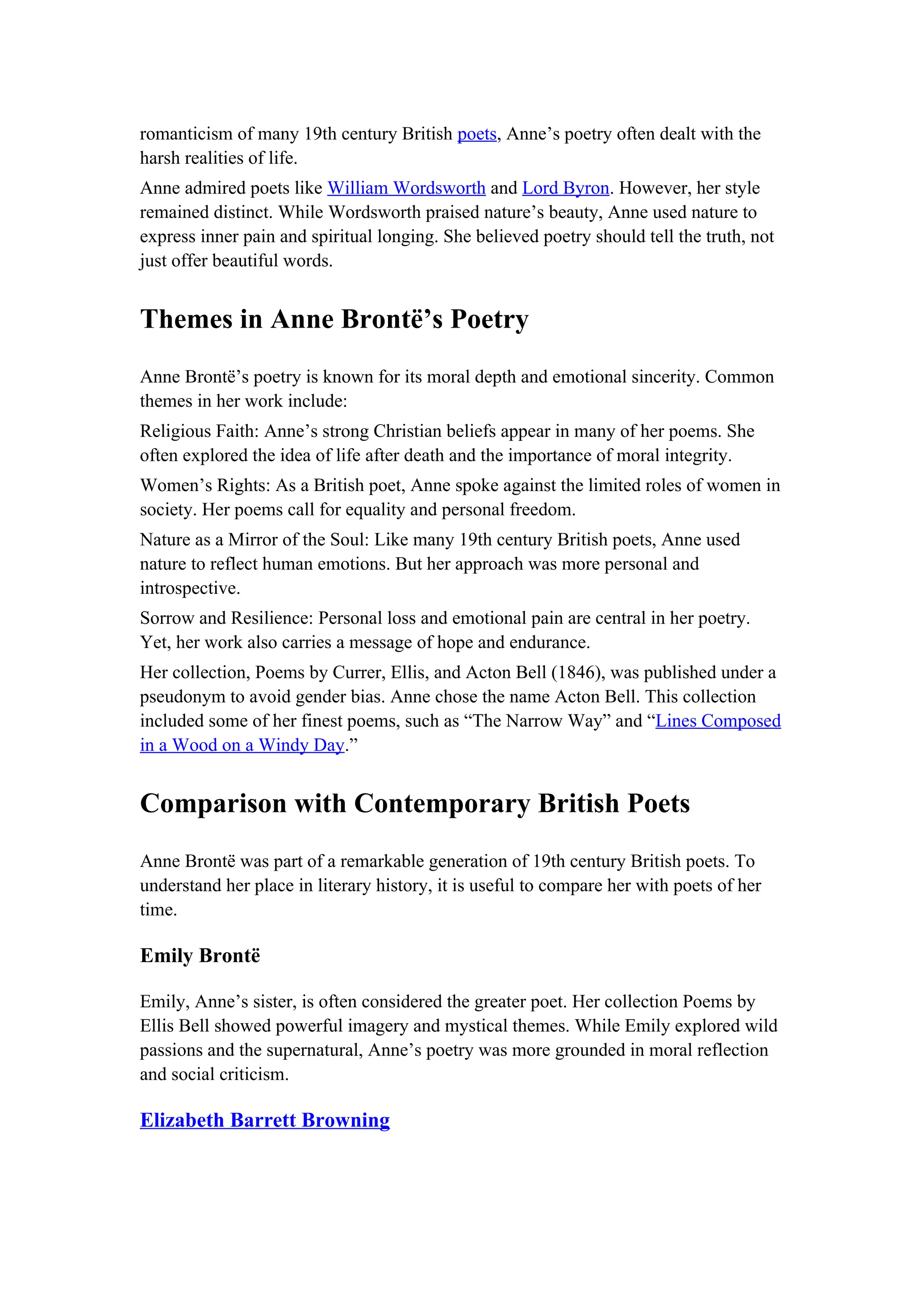 19th Century British Poets Anne Brontë.docx