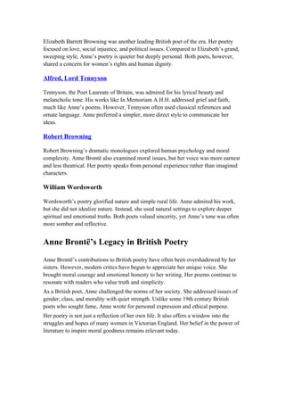 19th Century British Poets Anne Brontë.docx