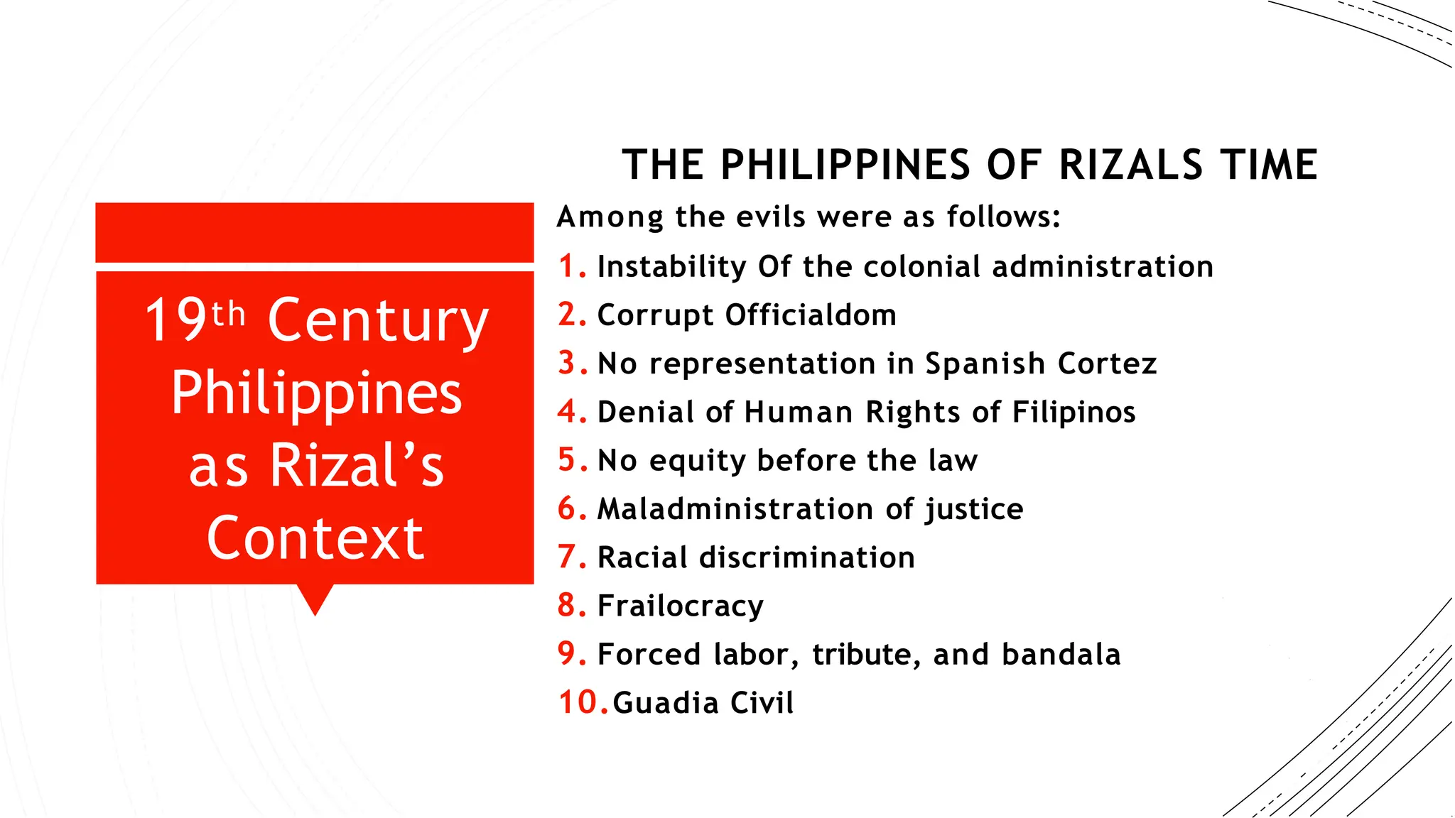 19th Century Context Philippines of Rizal | PPTX