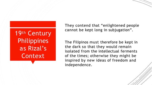 19th Century Context Philippines of Rizal | PPTX