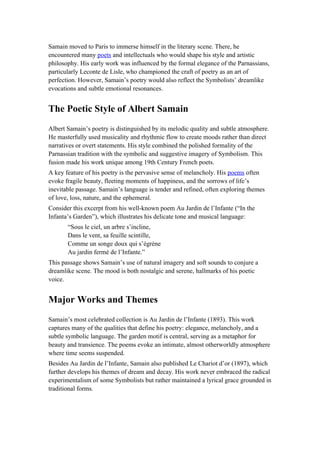 19th Century French Poet Albert Samain.docx