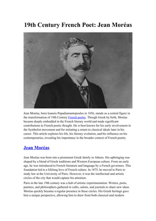 19th Century French Poet Jean Moréas.docx