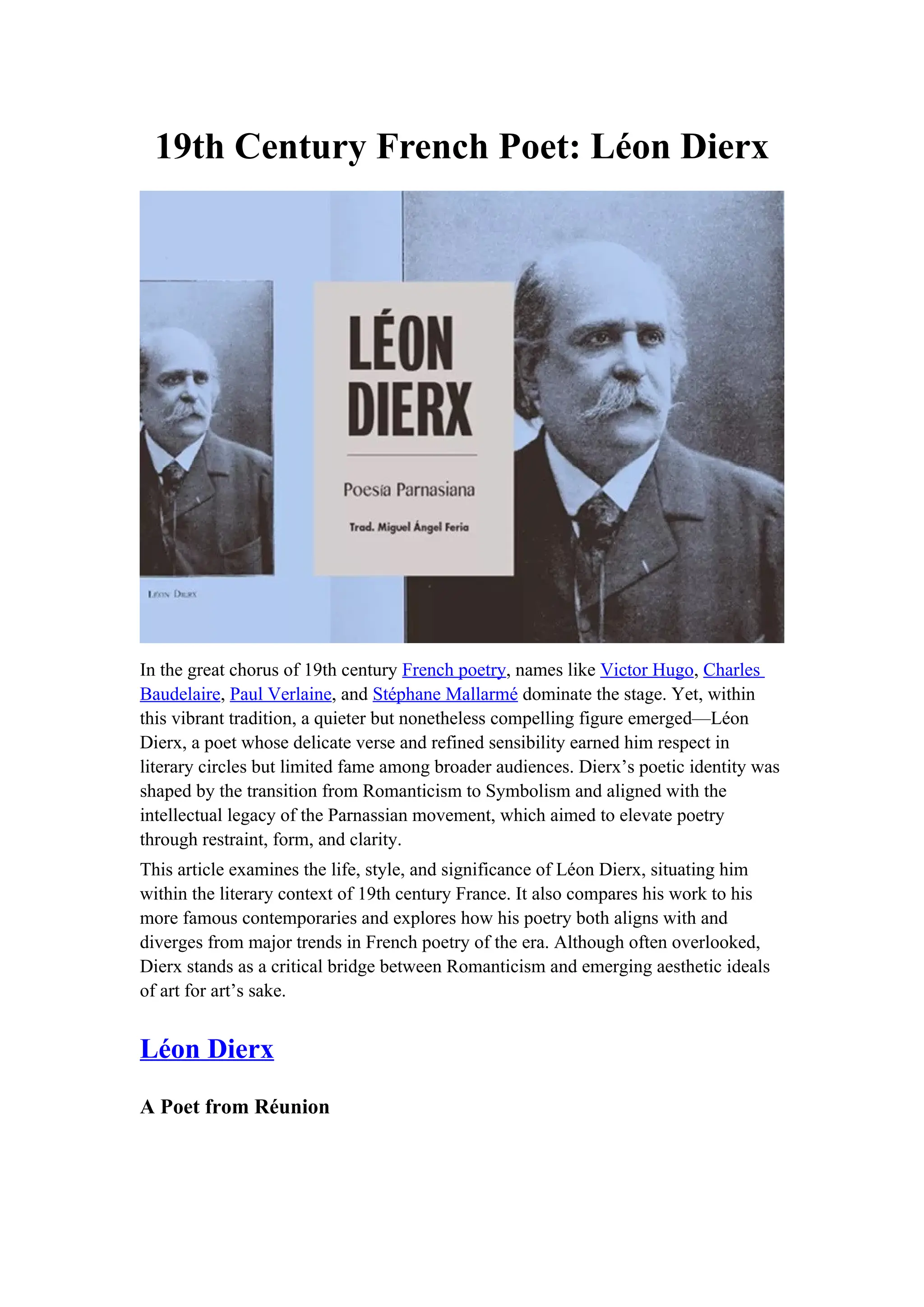 19th Century French Poet Léon Dierx.docx