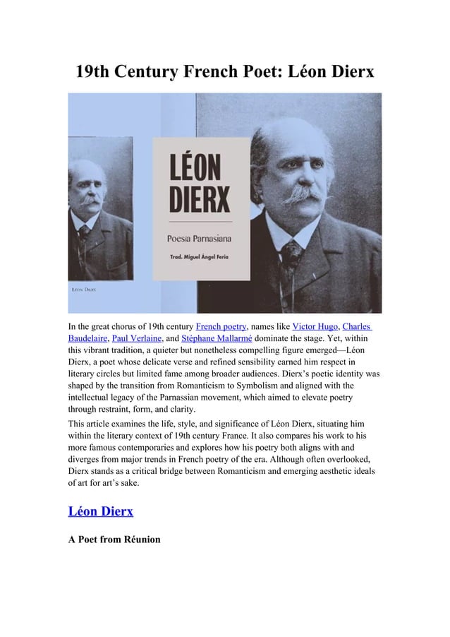 19th Century French Poet Léon Dierx.docx