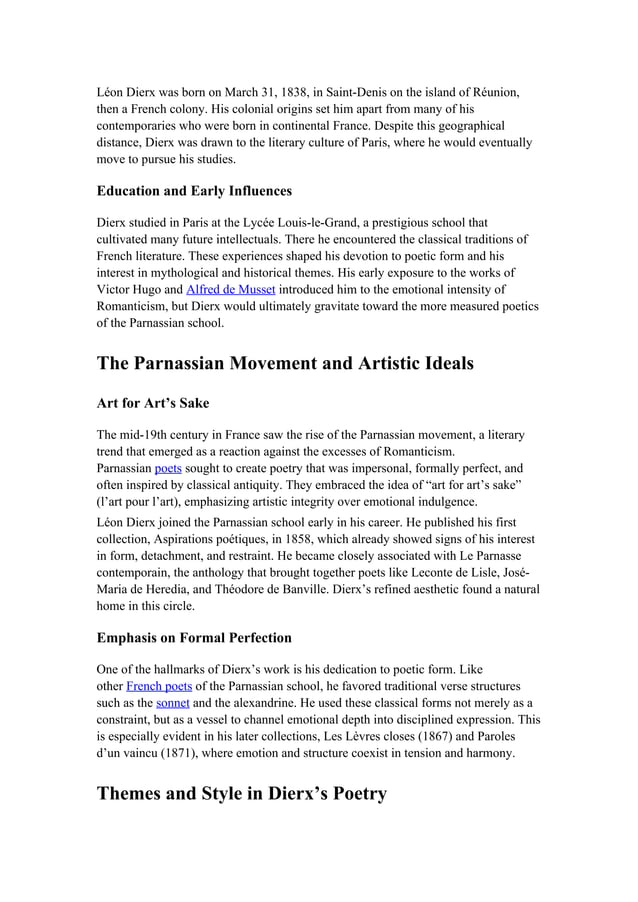 19th Century French Poet Léon Dierx.docx