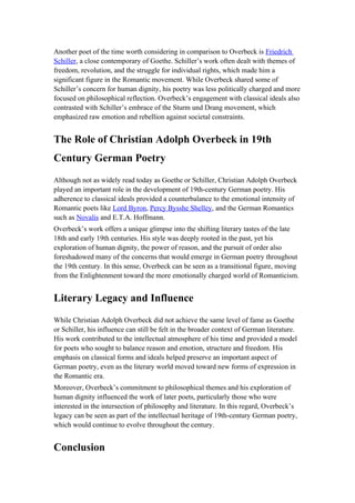 19th Century German Poet Christian Adolph Overbeck.docx