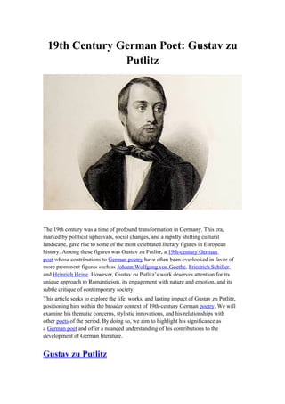 19th Century German Poet Gustav zu Putlitz.docx