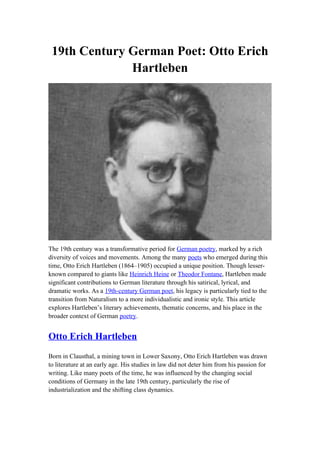 19th Century German Poet Otto Erich Hartleben.docx