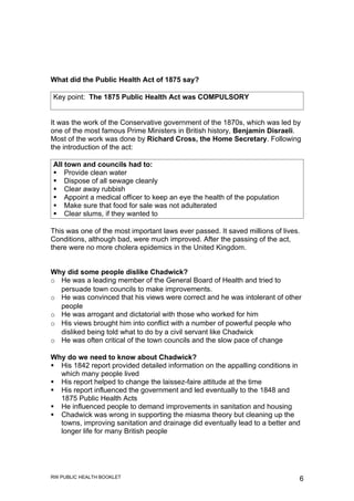 19th Century Public Health booklet | PDF