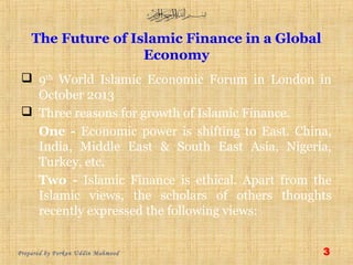 The future of islamic finance in a global economy | PPT | Business ...