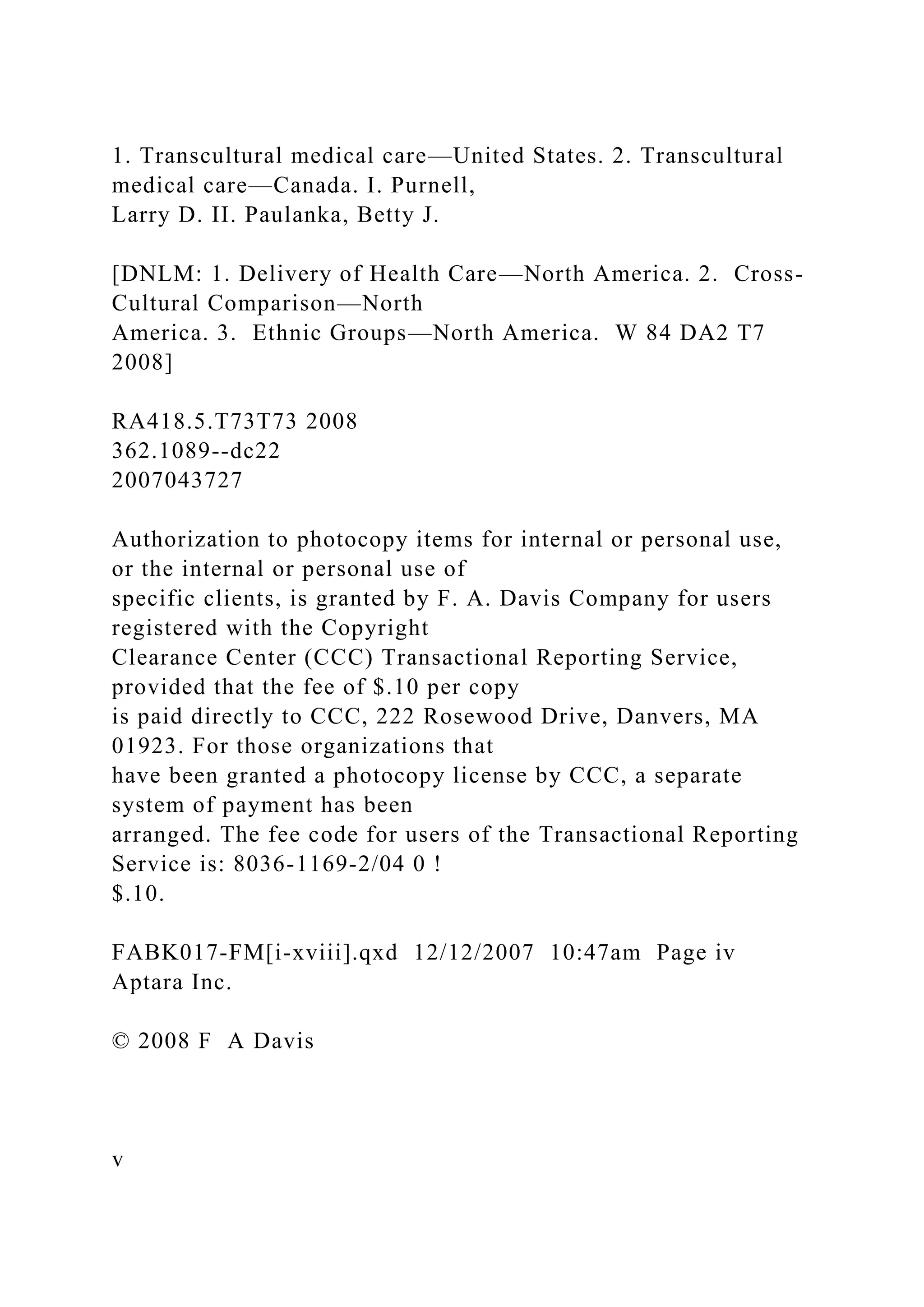 19The Purnell Model forCultural CompetenceChapter 2.docx