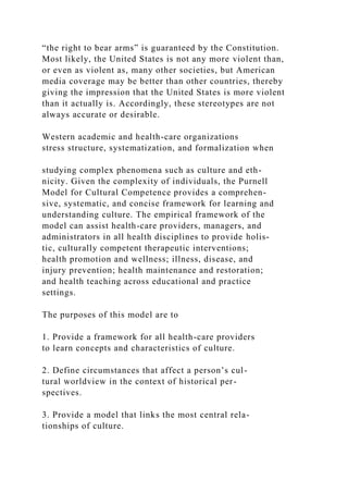 19The Purnell Model forCultural CompetenceChapter 2.docx