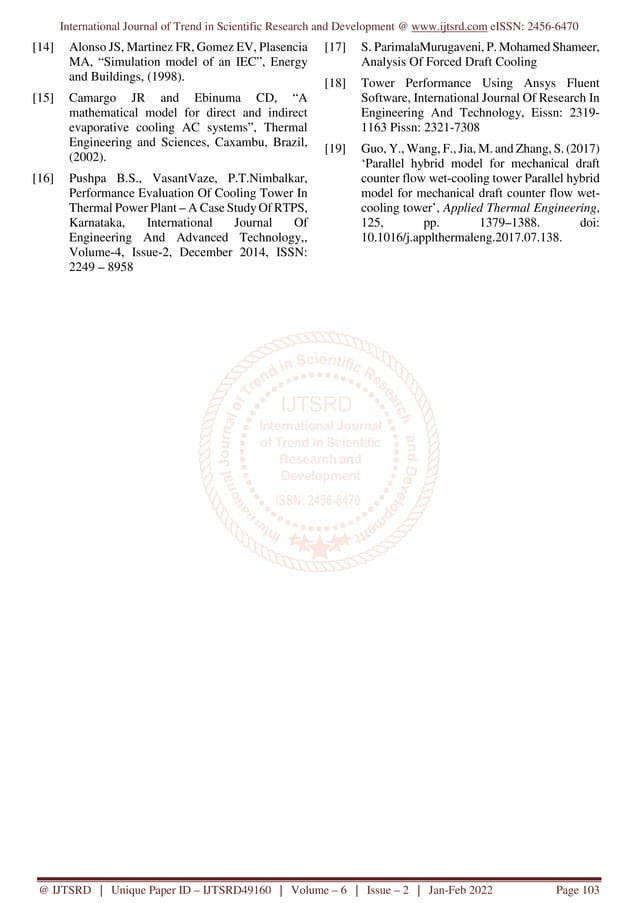 Thermal Analysis of Cooling Tower using Computational Fluid Dynamics | PDF | Chemistry | Science