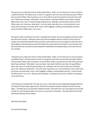 My very exciting short stories, read and learn with Ekene Patience | DOCX