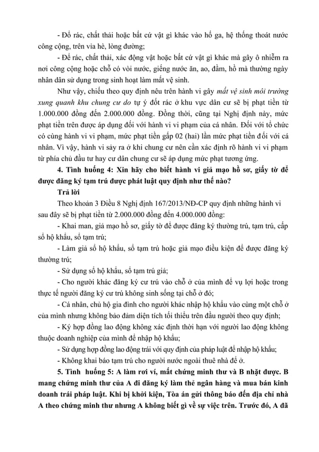 19 tinh huong xu phat vi pham hành chinh.doc | Free Download