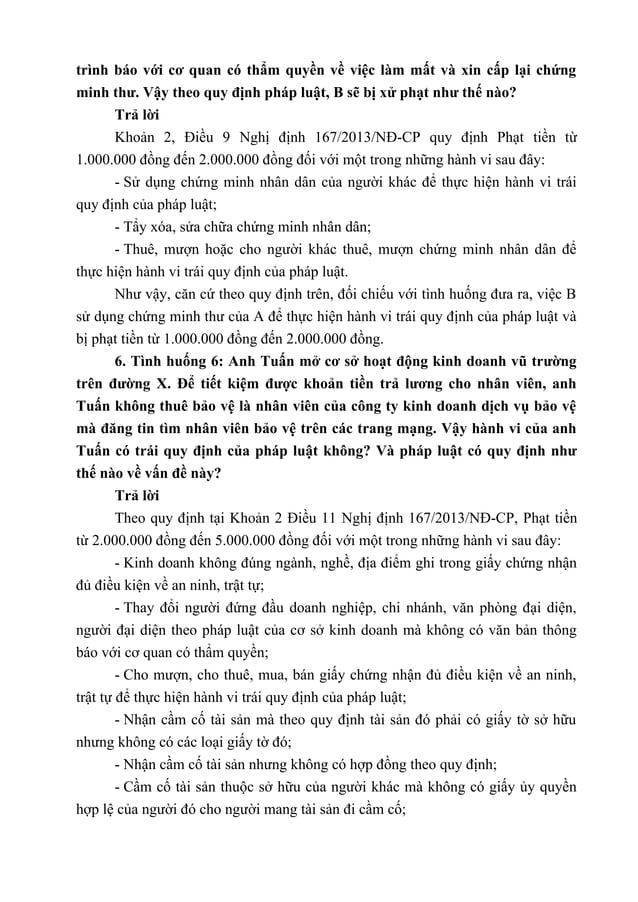 19 tinh huong xu phat vi pham hành chinh.doc | Free Download