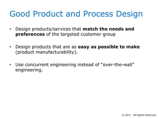 Tuning the planning and control system to product and process design ...