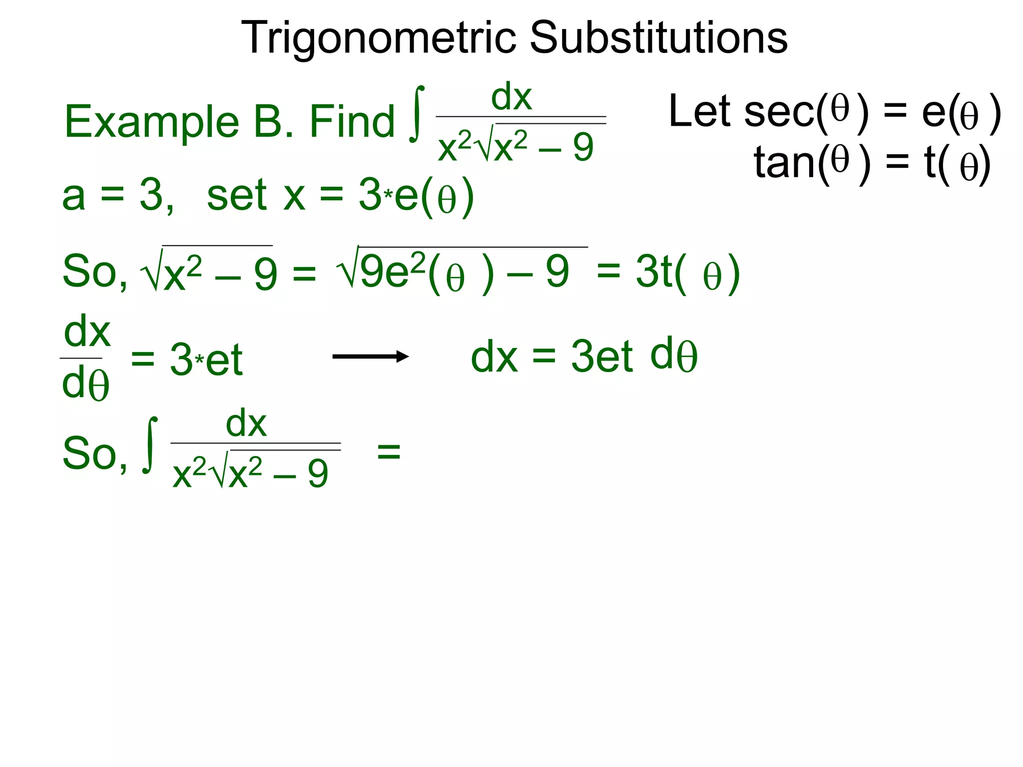 19 trig substitutions-x | PPTX