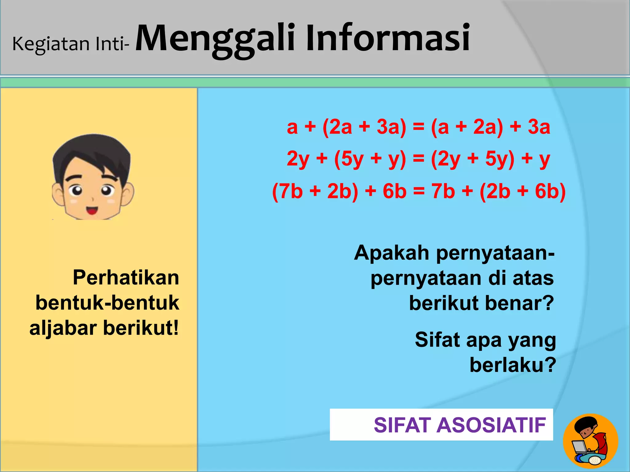 Penjumlahan dan Pengurangan Bentuk Aljabar | PPTX