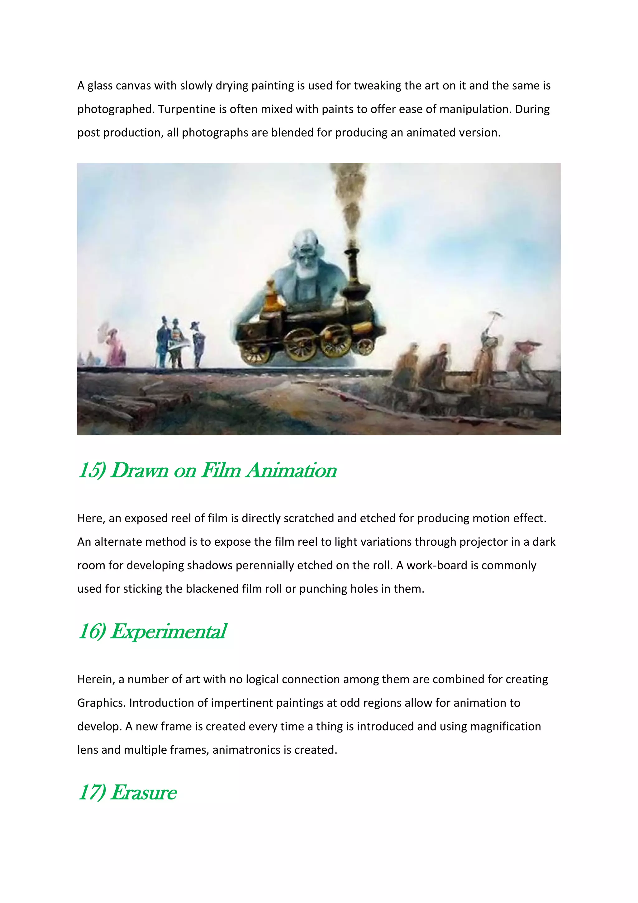 19 types of animation techniques and styles | PDF