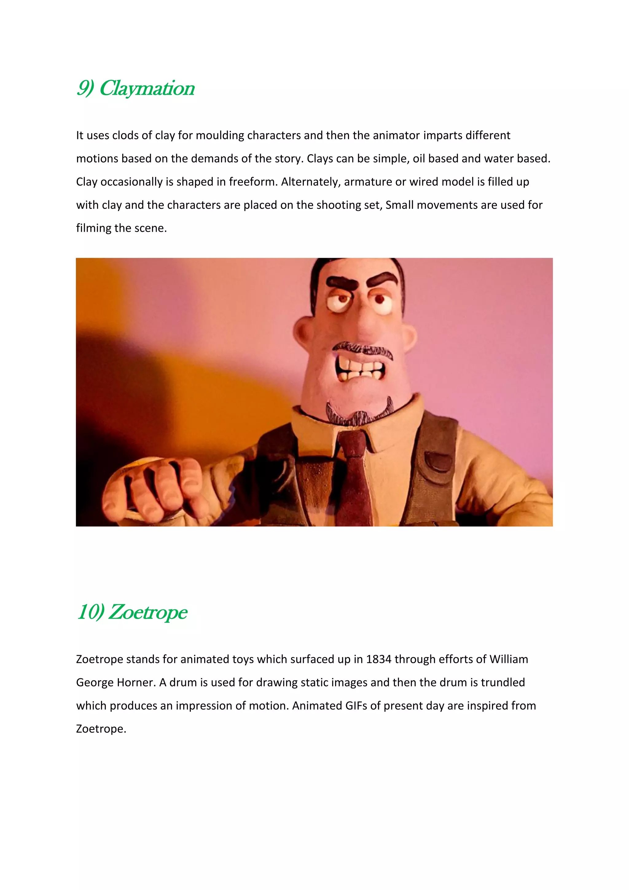 19 types of animation techniques and styles | PDF