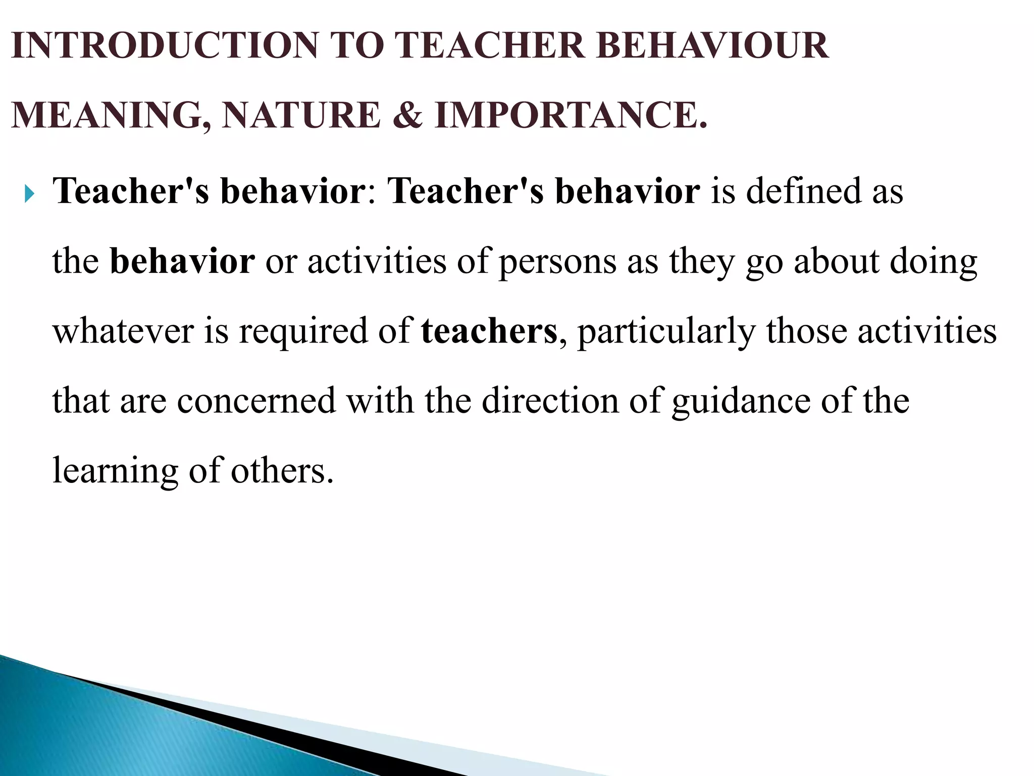 19ued045,self study teacher behaviour | PPT