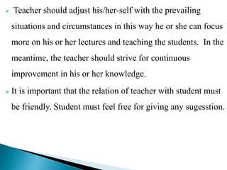 19ued045,self study teacher behaviour | PPT