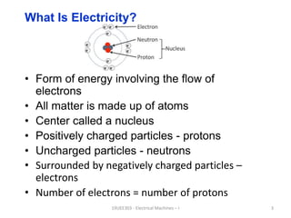 Introduction about the electrical machines | PPTX