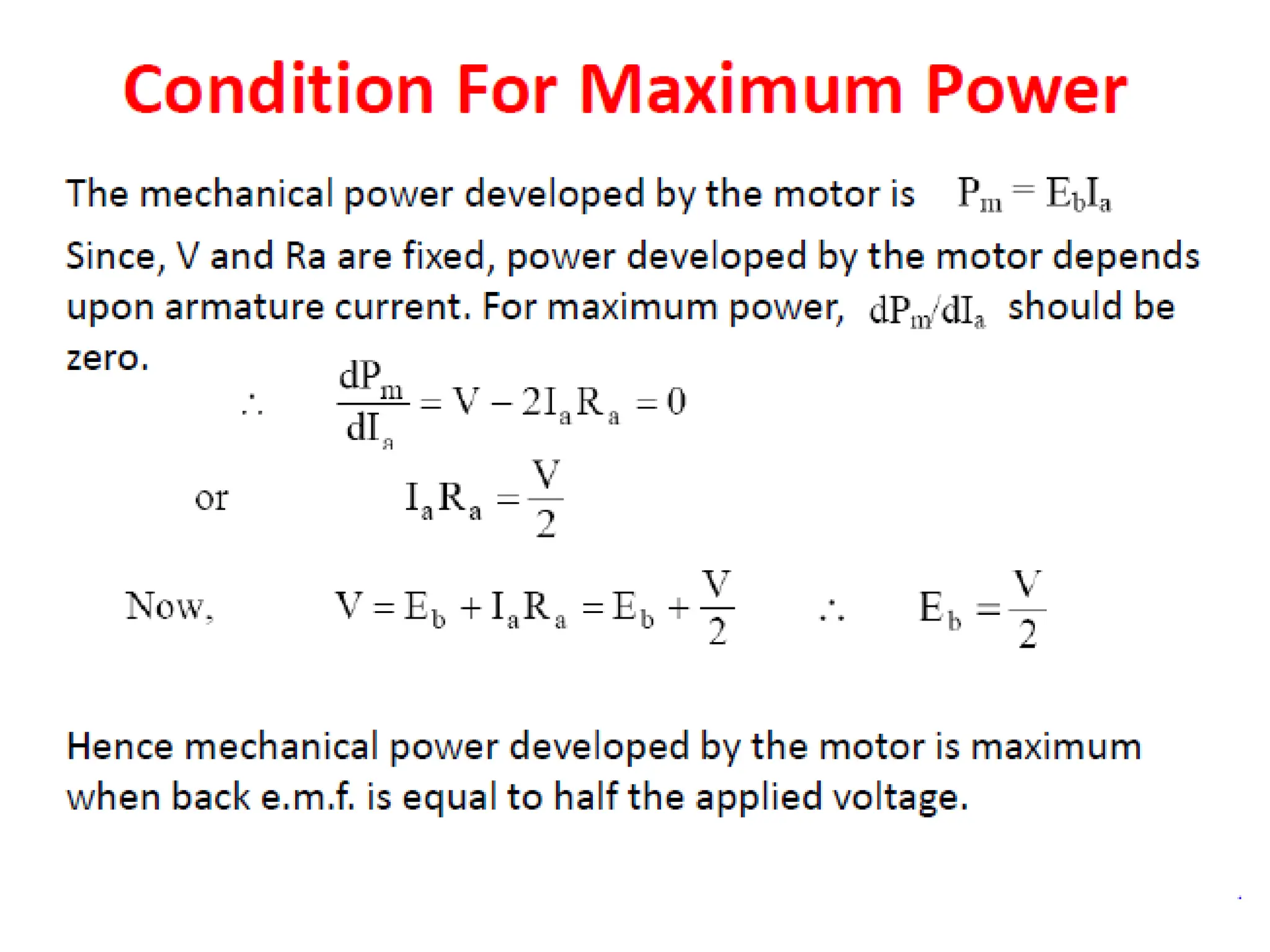 DC motor construction types and their characteristics | PPT