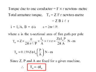DC motor construction types and their characteristics | PPT