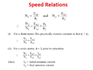 DC motor construction types and their characteristics | PPT