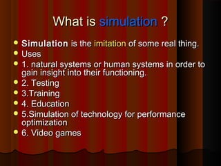 virtual simulation | PPT