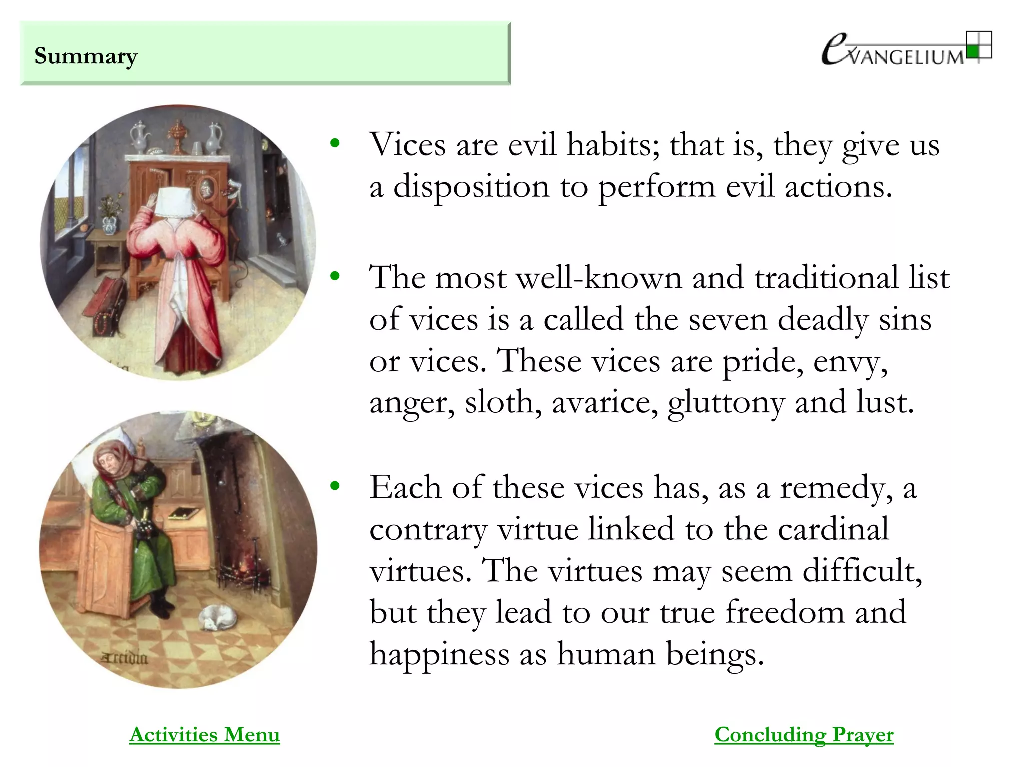 virtues and vices | PPT