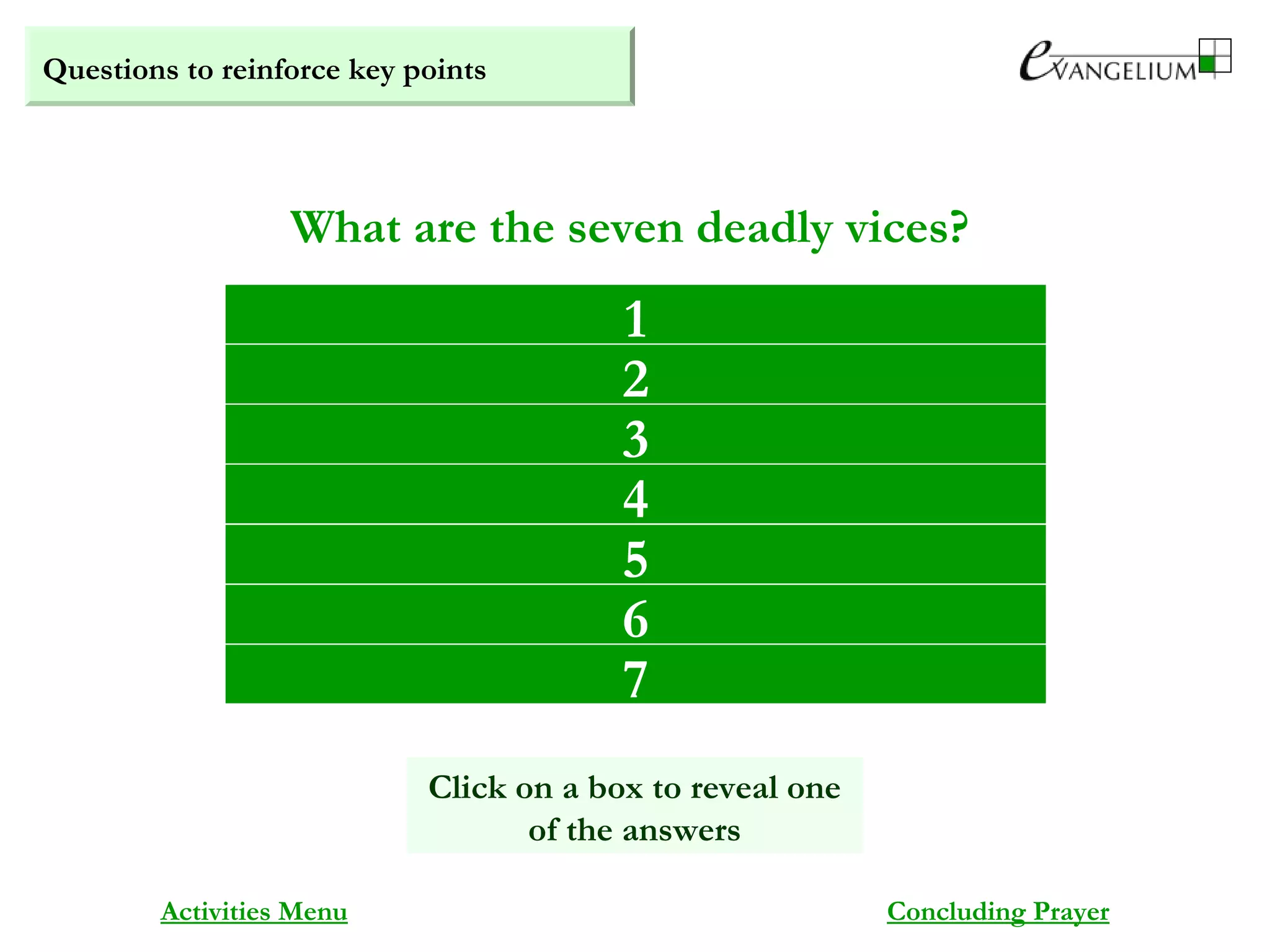 virtues and vices | PPT