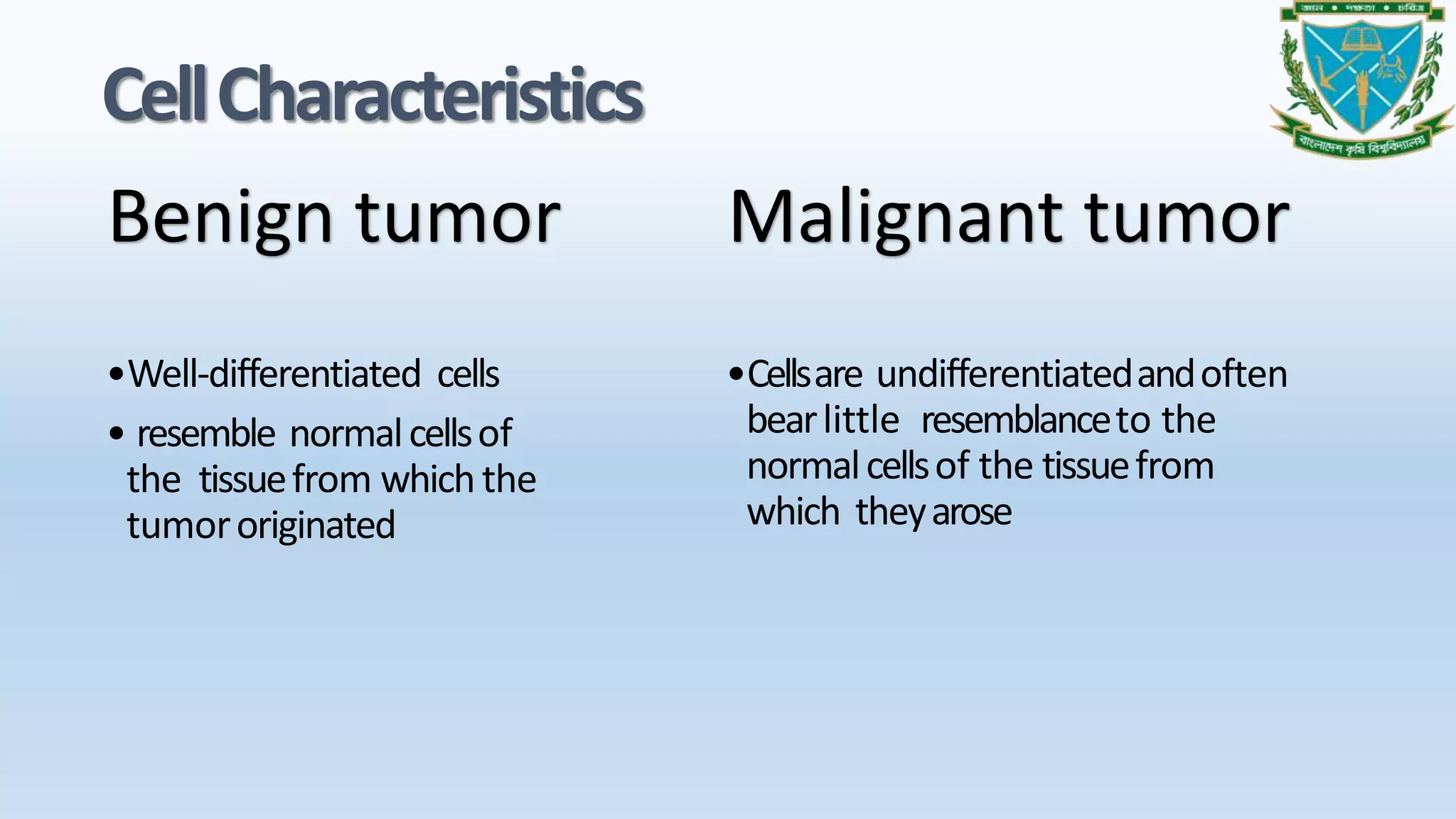 Tumor of the skin-types, general features of Benign and Malignant tumor ...