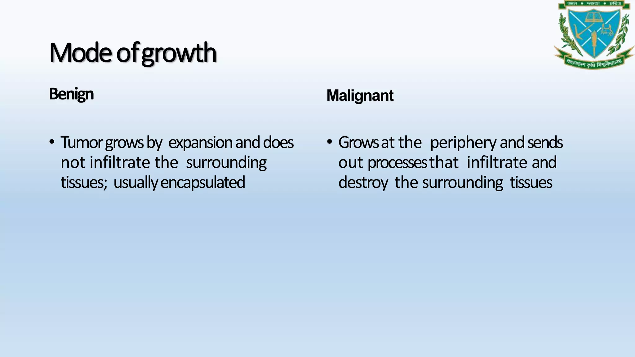 Tumor of the skin-types, general features of Benign and Malignant tumor ...