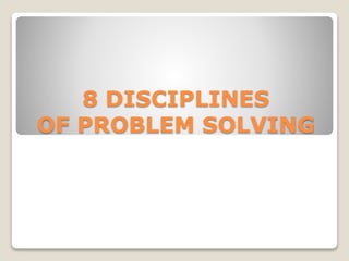 5's principles & 8'd methods | PPTX